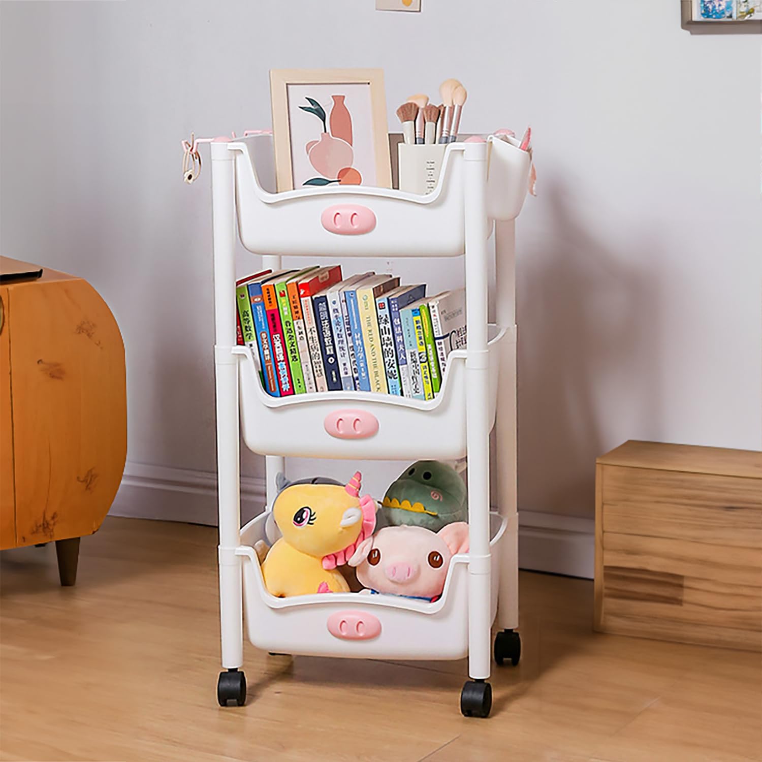 Homestic 3-Layer Rack for Storage | Slim Storage Organizer Rack | Laun ...