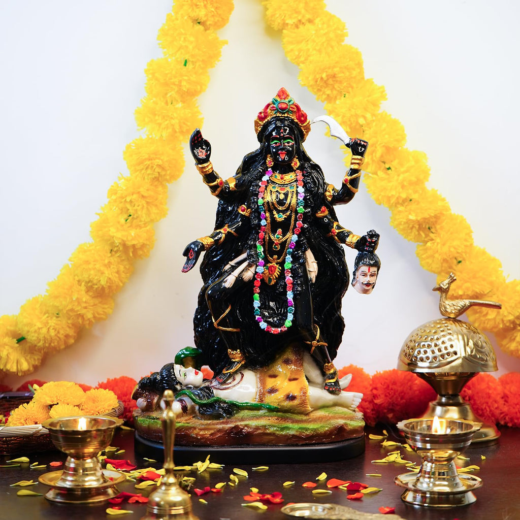 Ekhasa Aura Series Big Size Marble Dust Kaali Maa Idol (1 Feet) | Hand ...