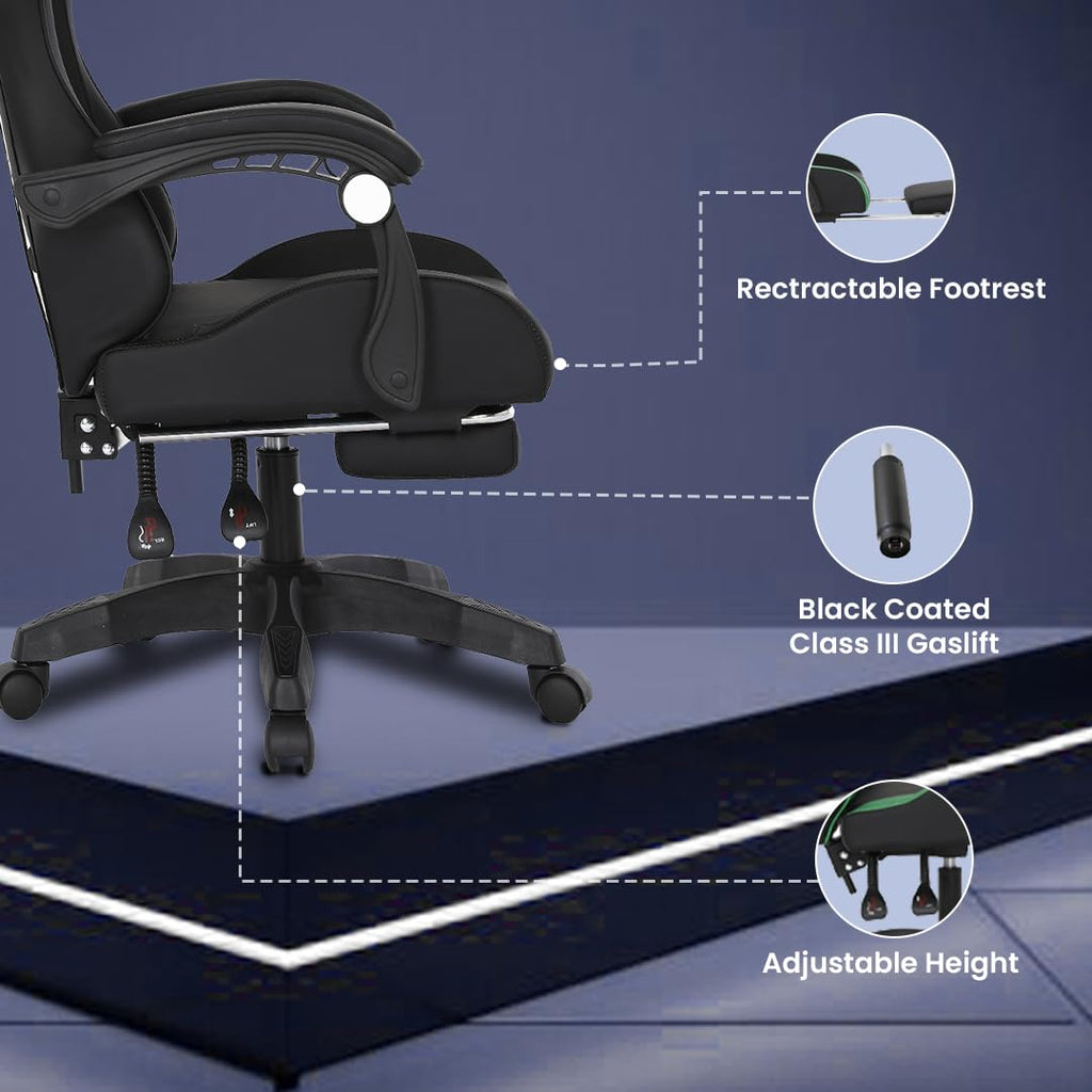 KOZEN Sniper Gaming Chair with Adjustable Headrest & Lumbar ...
