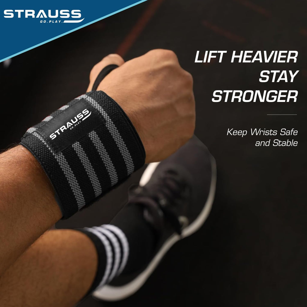Strauss WL Cotton Gym Support, (Grey) – GlobalBees Shop