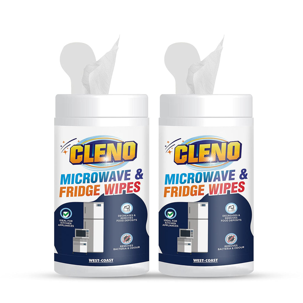 Cleno Microwave & Fridge Wet Wipes Removes Food & Grime Buildup ...
