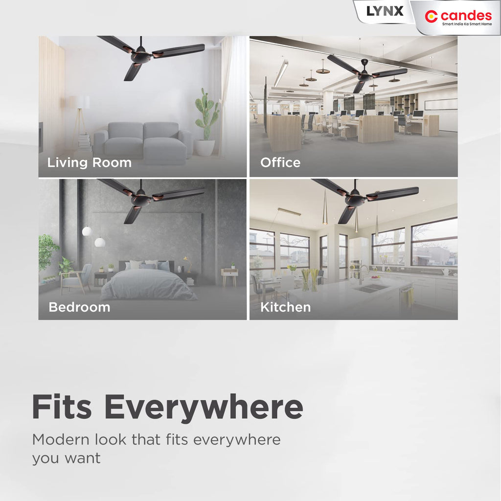 Buy Candes Lynx Ceiling Fan 1200mm - Energy Efficient & Noiseless ...