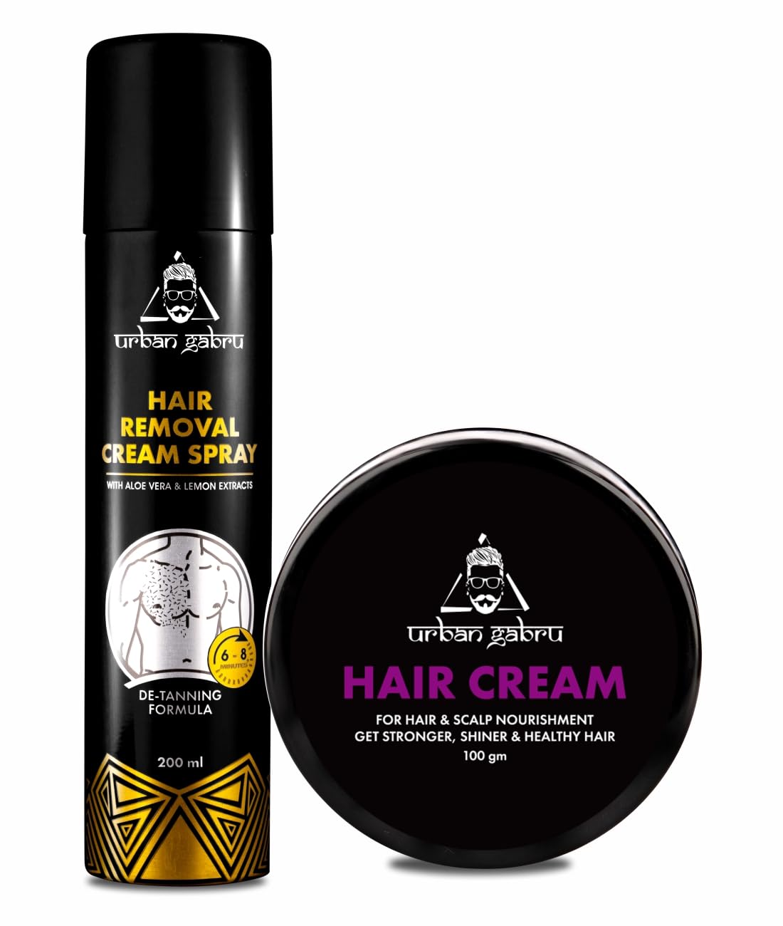 Buy Combo: UrbanGabru Hair Removal Cream Spray & Growth Cream ...