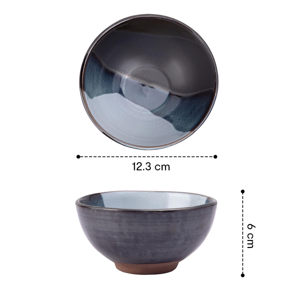 Hand Glazed Mini Bowls - Set of 4 | Terracotta Dessert Cup | Kitchen ...