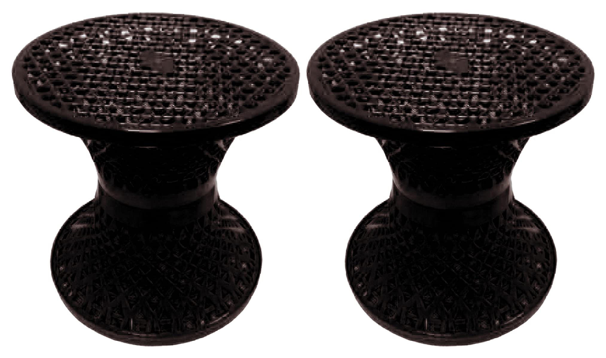 Kuber Industries Mesh Design Both Sided Plastic Sitting Stool for ...