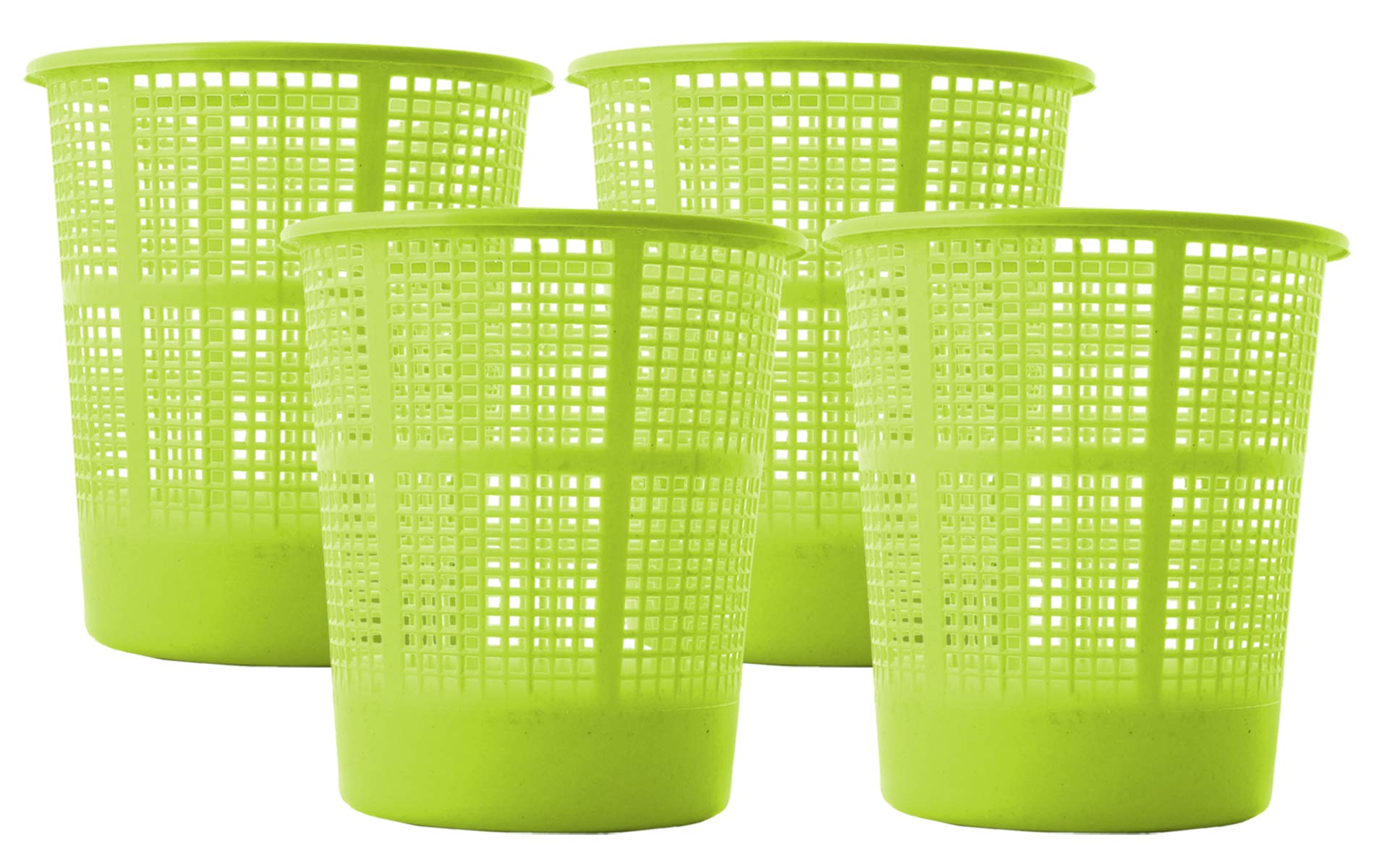 Kuber Industries Plastic 4 Pieces Mesh Dustbin Garbage Bin for Office ...