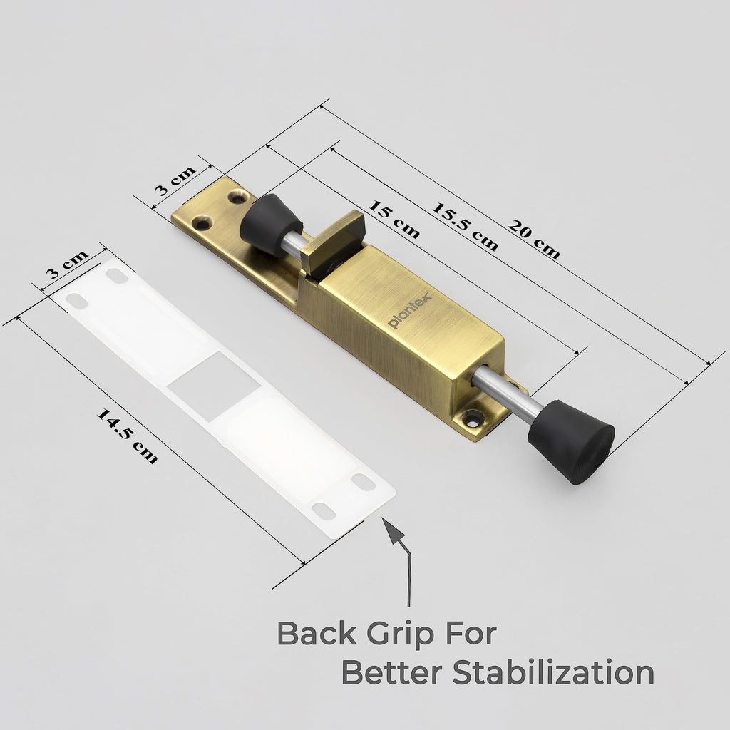 Plantex Kick Down Door Stopper Spring Loaded Telescopic Step On/Off ...