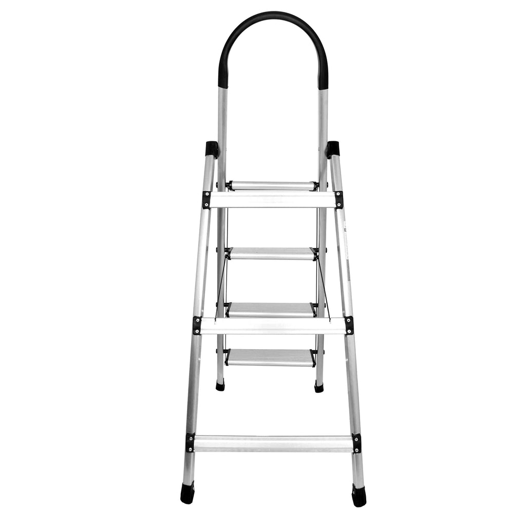 Plantex Premium Folding Aluminium Ladder for Home Use/Wide Anti Skid ...