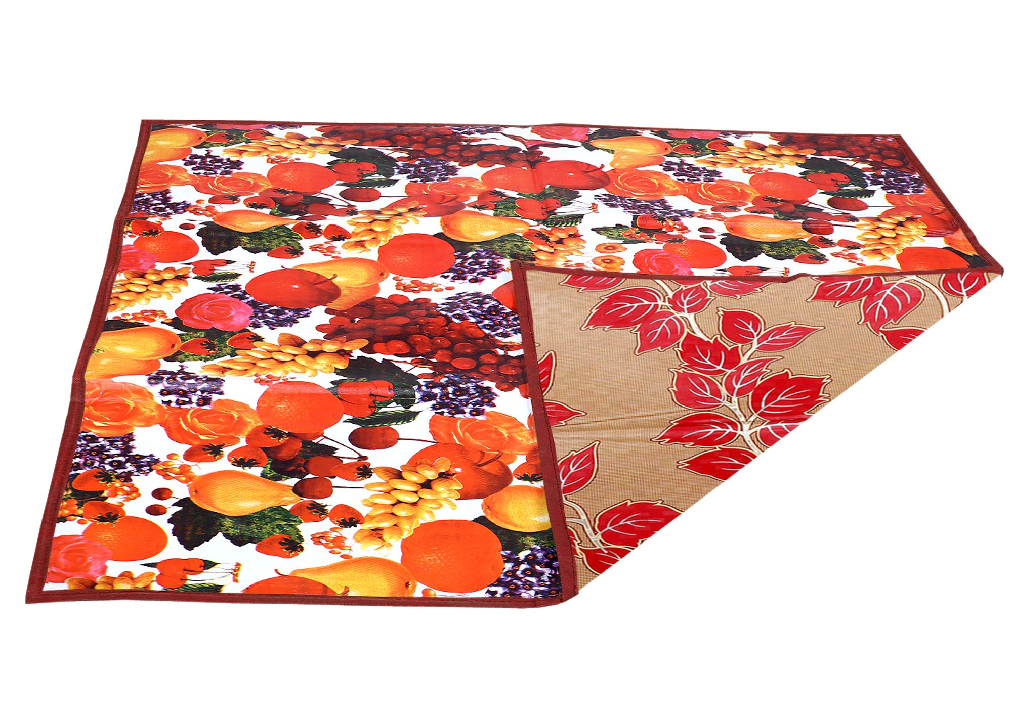 Floral Design PVC Reversible Food Mat Bed Server (Multicolor ...