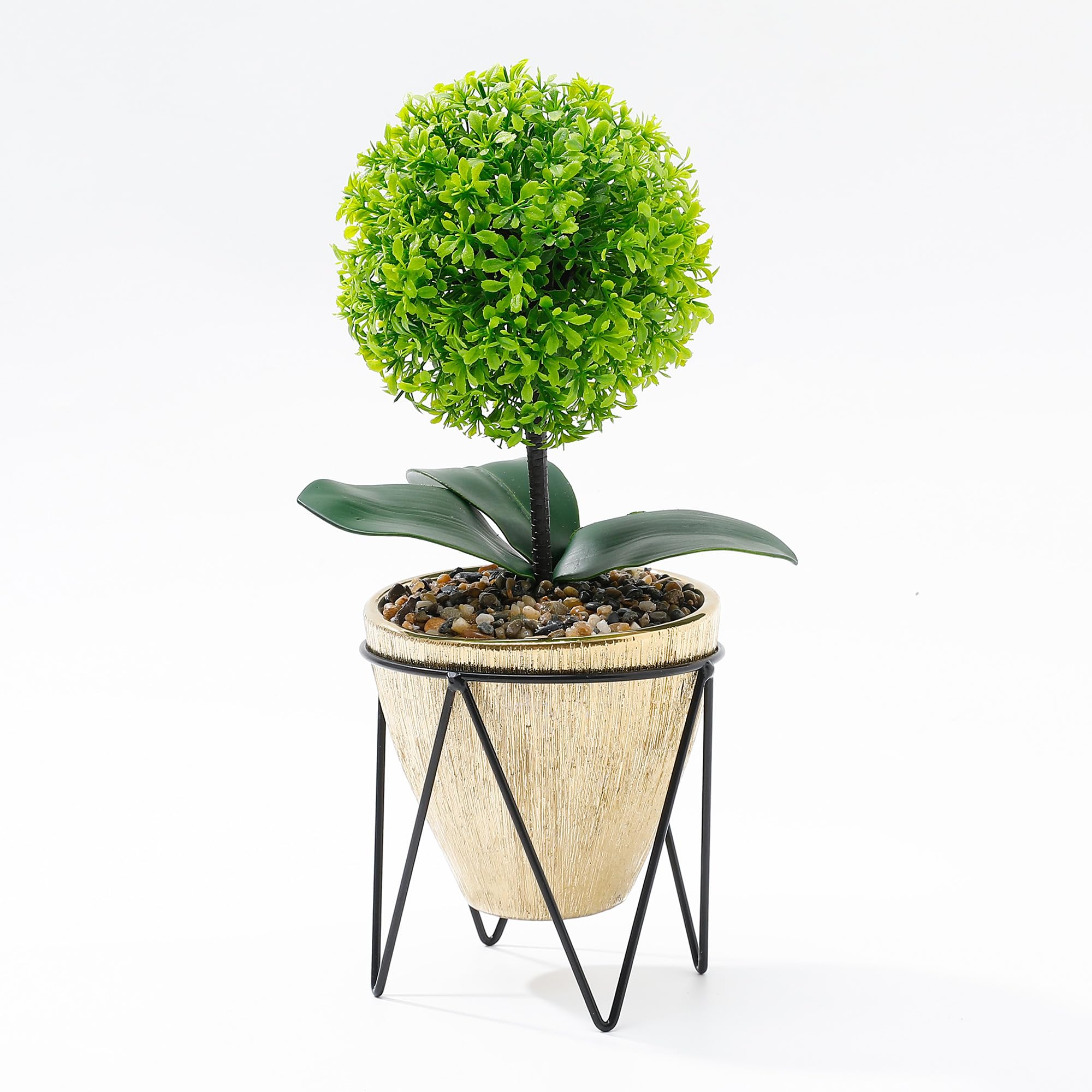 UMAI Artificial Plant with Iron Stand 36cm Artificial Plant for Home Decor Items for Living Room Office Reception Plants for Home Decor