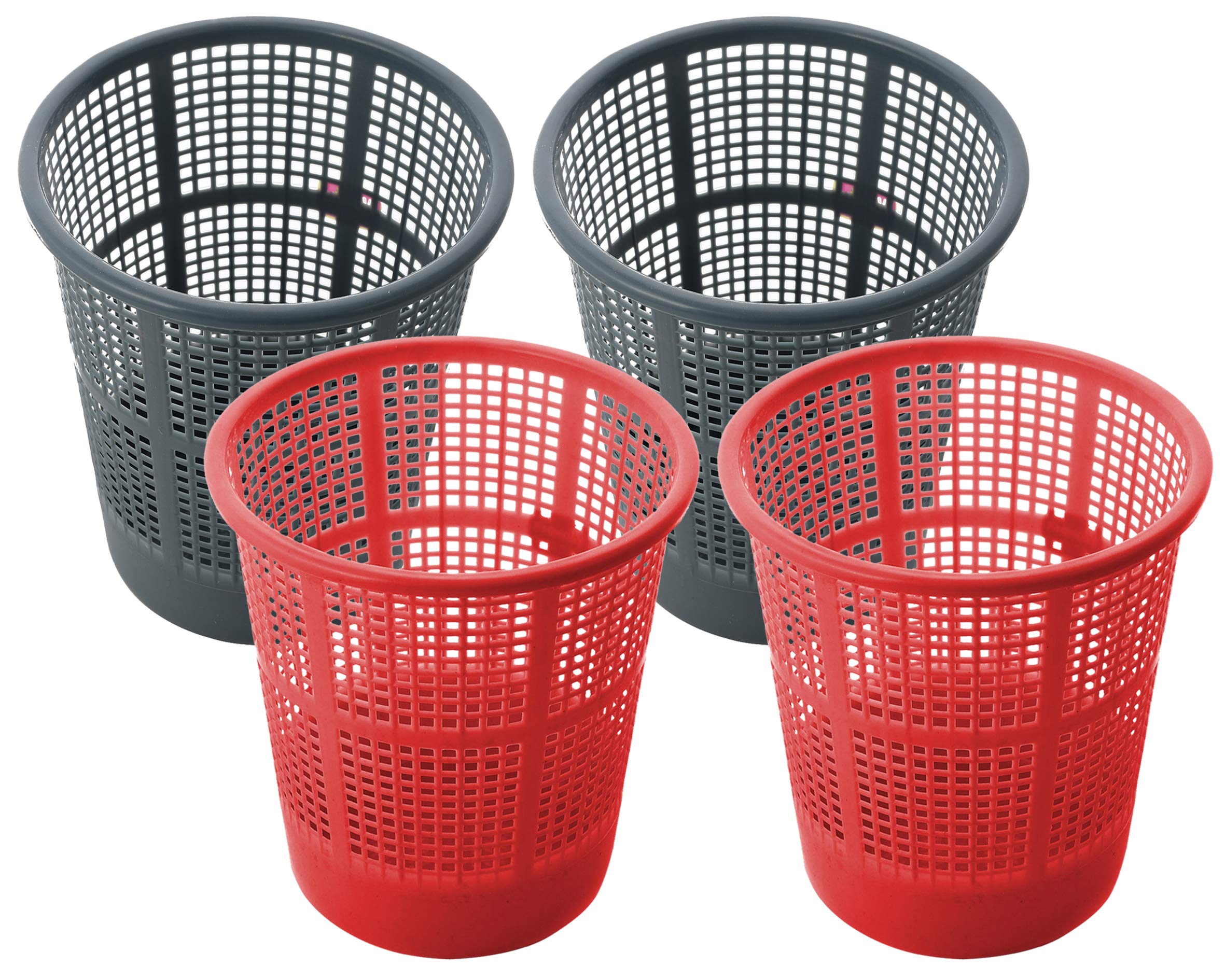 Kuber Industries Plastic 4 Pieces Mesh Dustbin Garbage Bin for Office ...