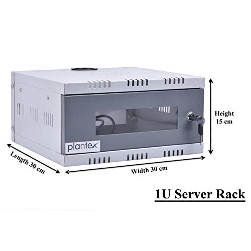 Plantex CCTV/DVR/NVR Cabinet Box/DVR Rack Wall Mount with Lock/Network ...