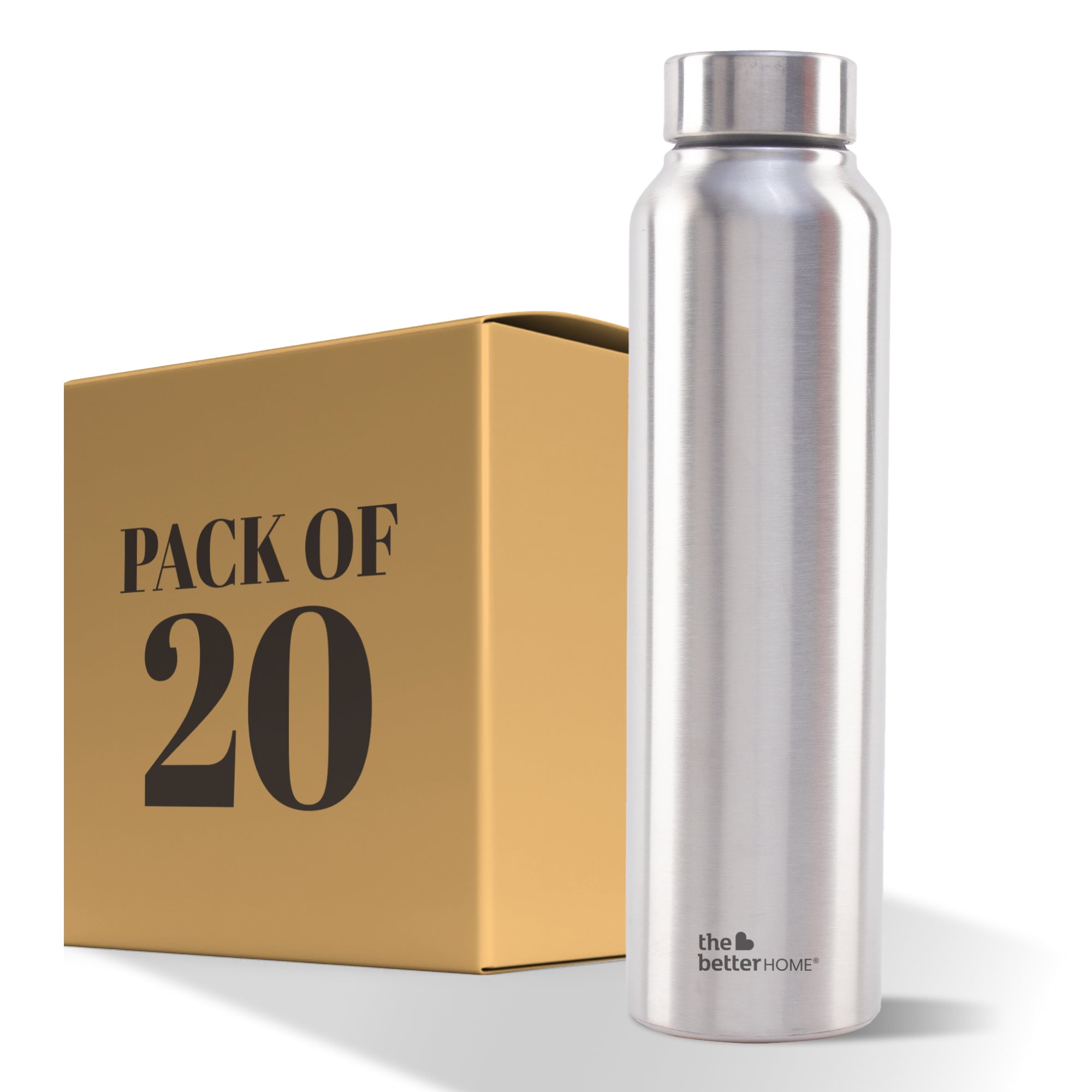 The Better Home 1000 Stainless Steel Water Bottle 1 Litre - Silver (Pa ...