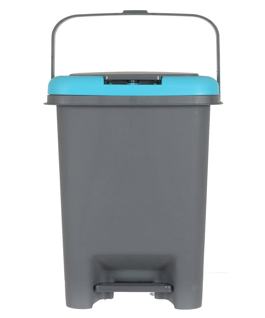 Kuber Industries Portable 10 Ltr Plastic Push And Pedal Dustbin With ...