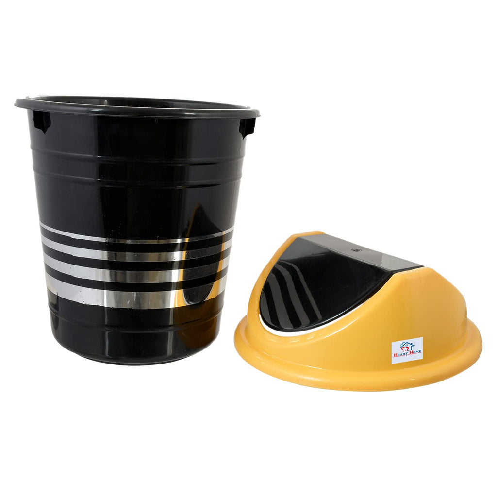Heart Home Plastic Dustbin, Trashbin, Wastebin For Kitchen, Bathroom ...