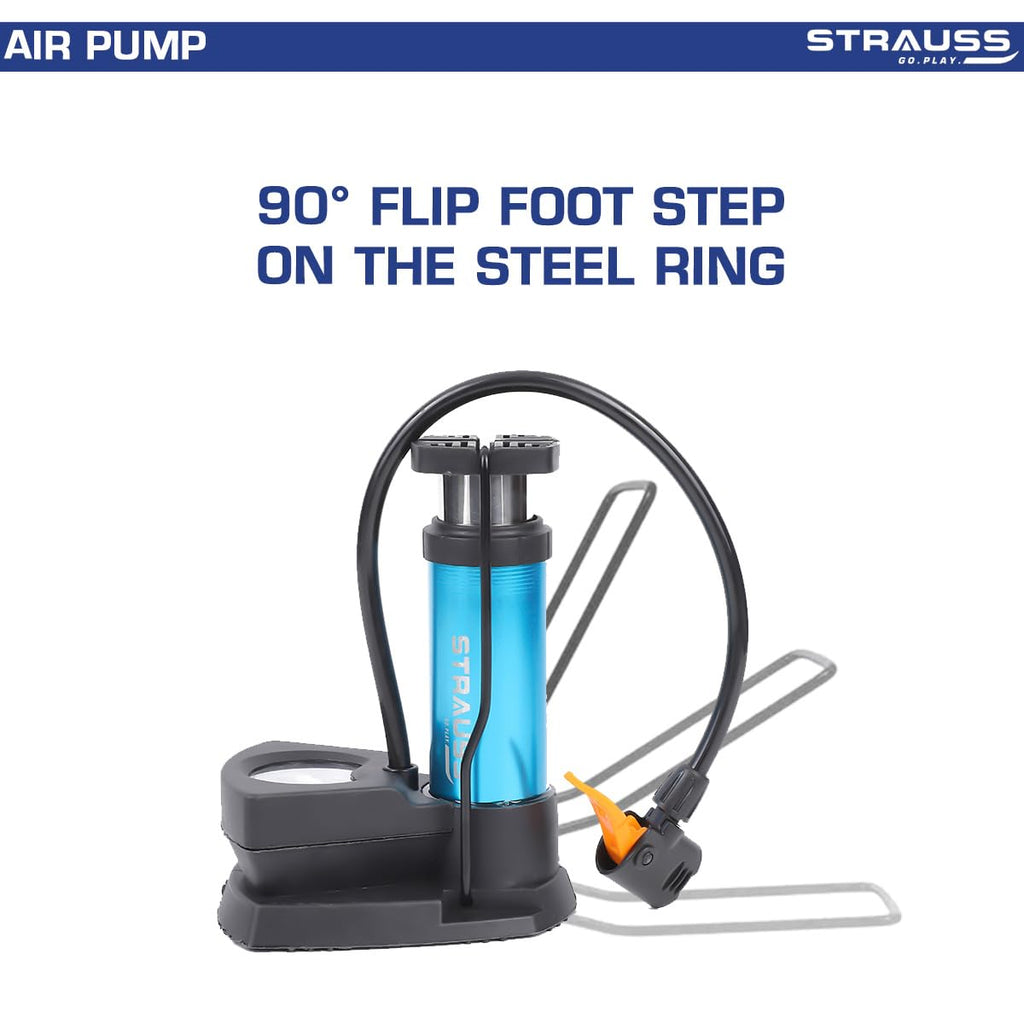 Strauss Portable High Pressure Foot Activated Air Pump With Needle ...