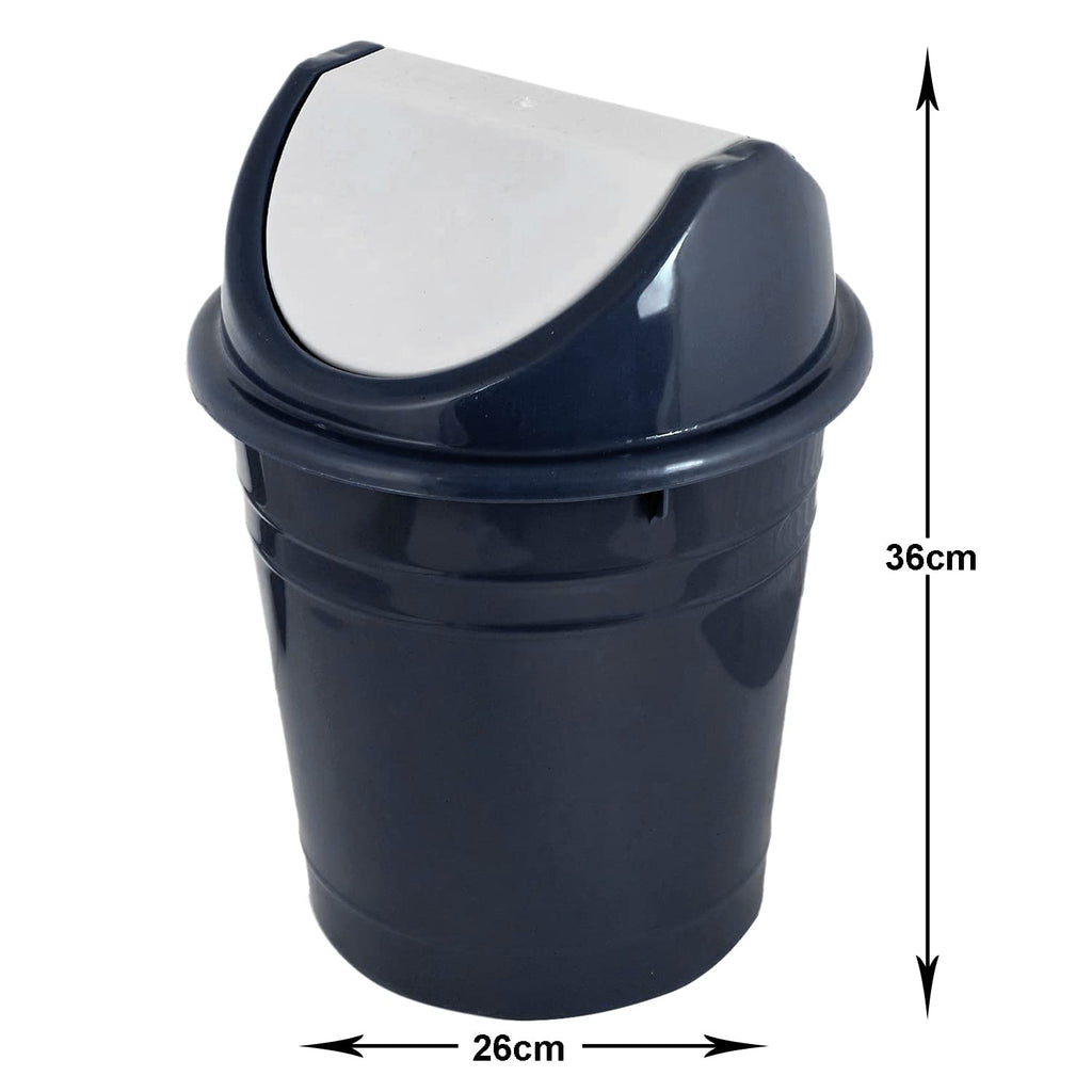 Heart Home Plastic Dustbin/Wastebin With Swing Lid, 10 Liter- Pack of ...