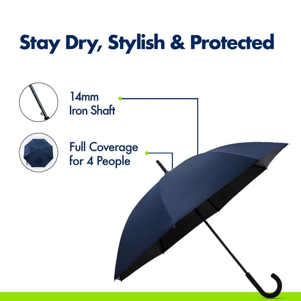 ABSORBIA Big Straight and Stick Umbrella for rain, Windproof – GlobalBees Shop