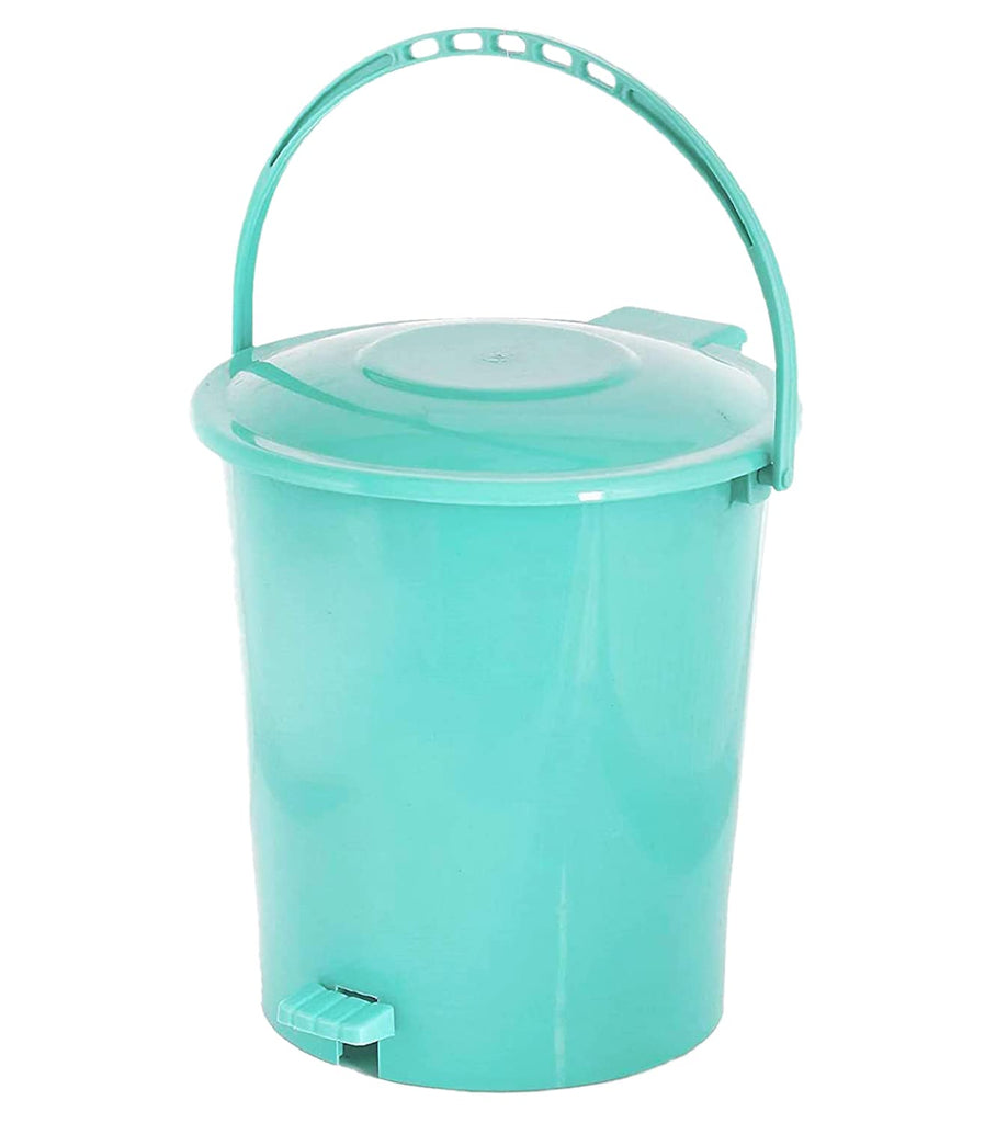 Heart Home Plastic Pedal Dustbin/Wastebin With Handle, 10 Liter- Pack ...