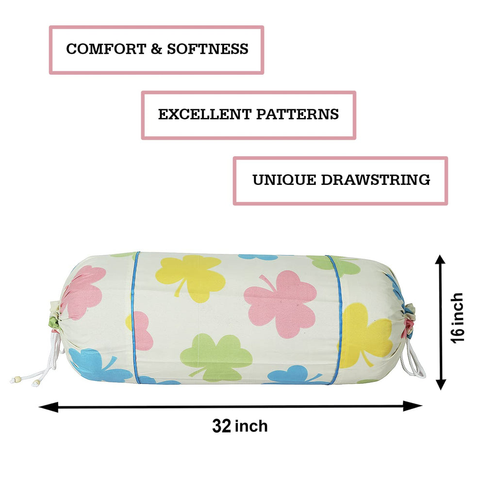 Heart Home Bolster Covers | Soft Cotton Bolster Cover Set | Diwan ...