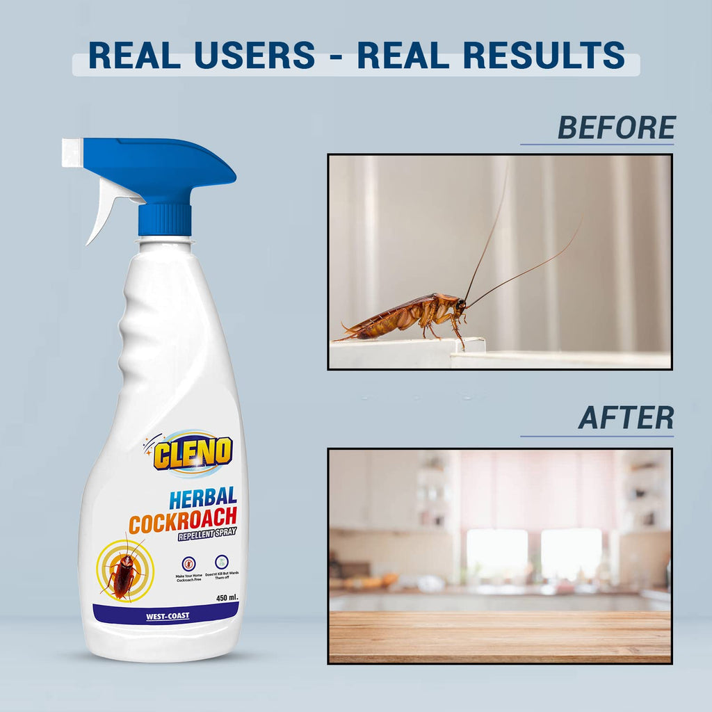 Cleno Herbal Cockroach Repellent Spray | Cockroach Room Spray ...