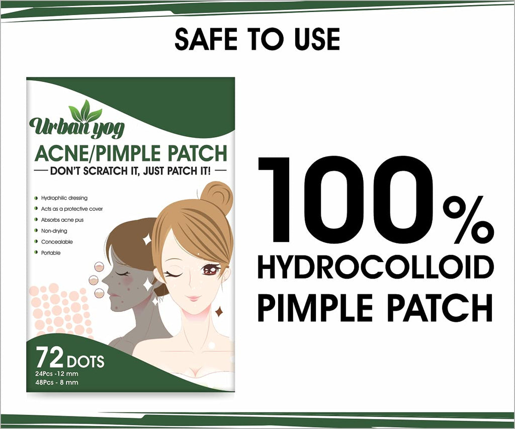 Urban yog Combo- Acne pimple patch-72dots & Nose Strips (4strips) – GlobalBees Shop