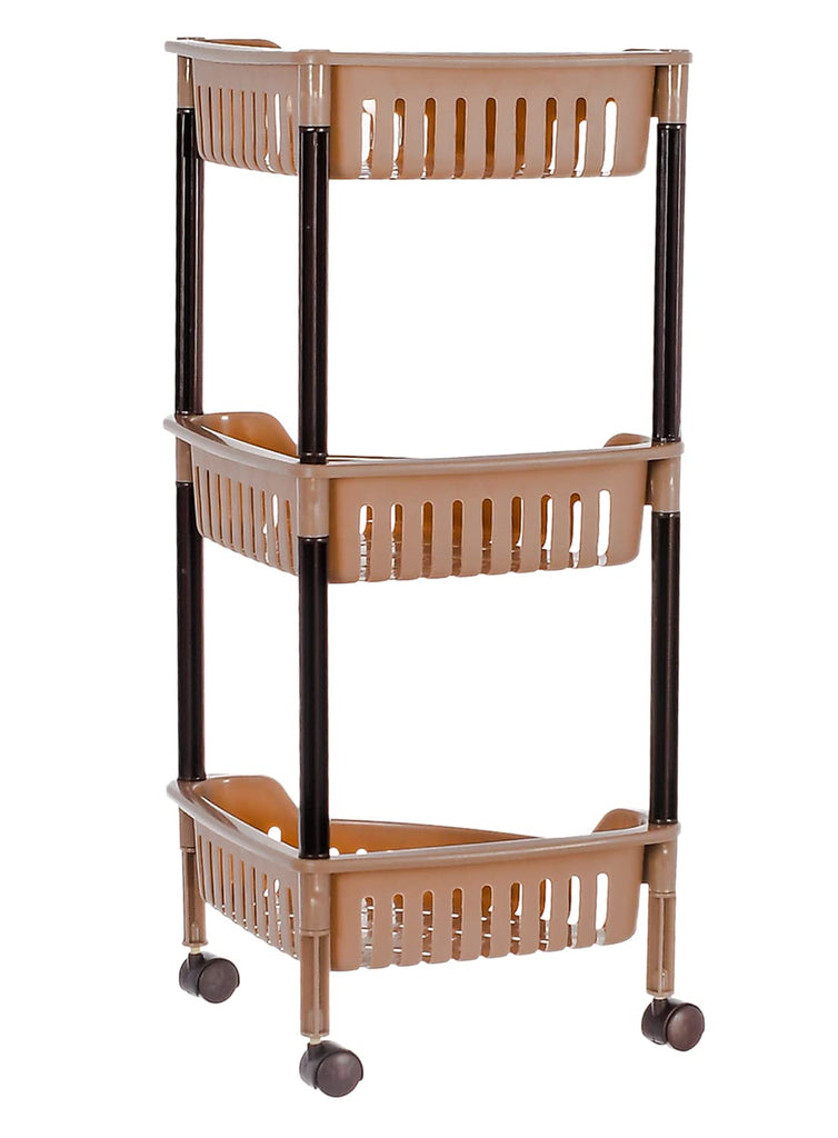 Kuber Industries Multiuses Plastic 3 Tier Triangle Corner Space Saving ...
