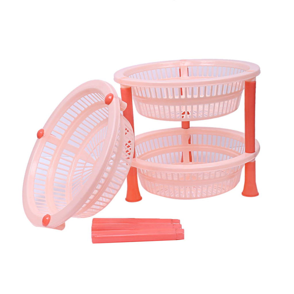 Kuber industries Plastic 3 Layer Multi-Purpose Kitchen Storage Basket ...