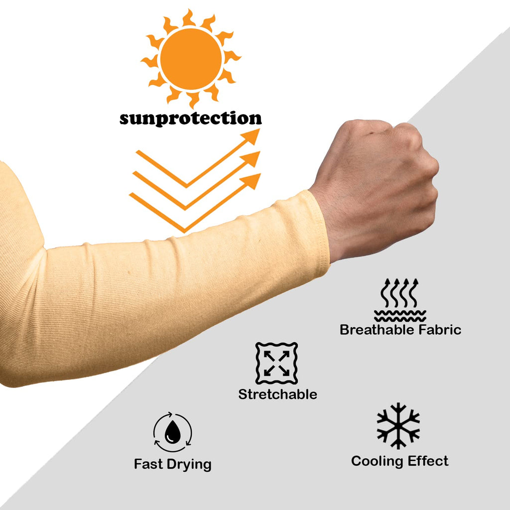 Kuber Industries Full Arm Sleeves | Cotton Summer Arm Sleeves ...