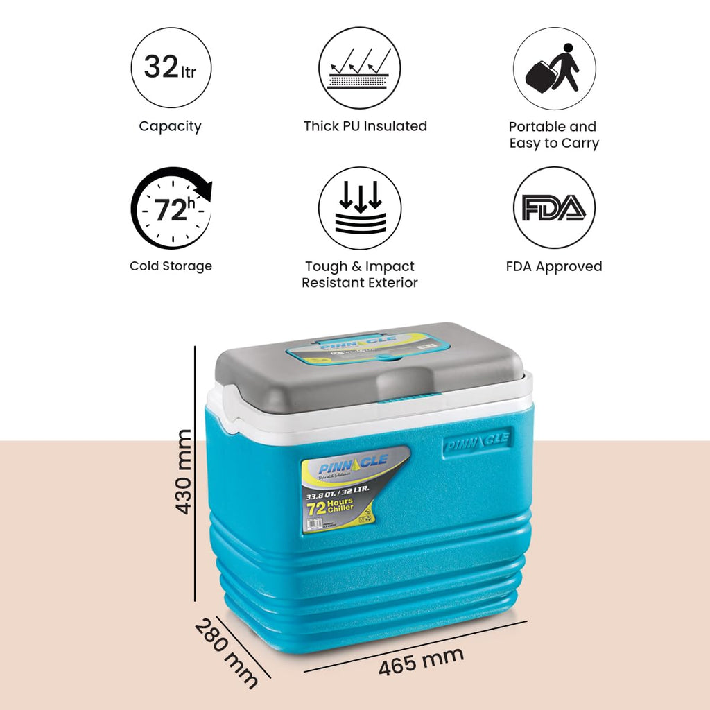 Pinnacle Primero Ice Cooler Box | Keeps Ice Cubes, Cold Drinks Cold ...