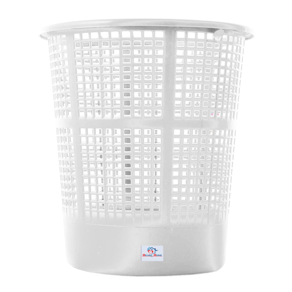 Heart Home Mesh Design Plastic Dustbin/Garbage Bin, 5Ltr.- Pack of 4 ...