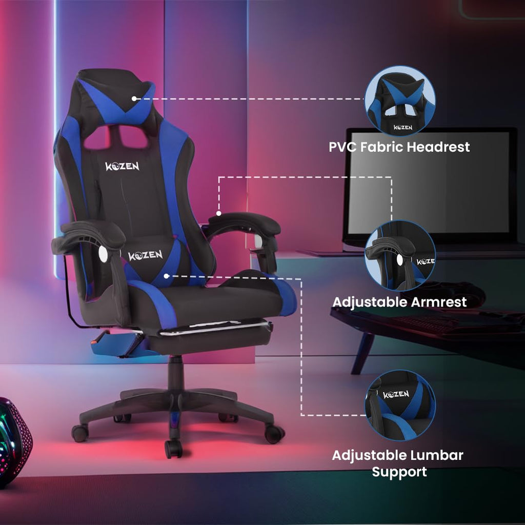 KOZEN Sniper Gaming Chair with Adjustable Headrest & Lumbar – GlobalBees Shop