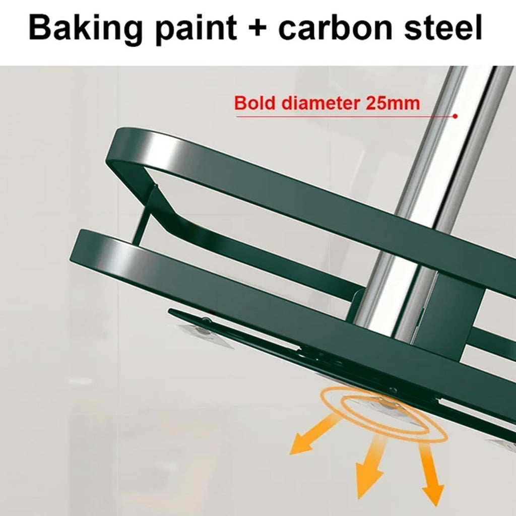 Plantex 3-Layer Rotating Spice Rack|Square Shelf For Cabinet Counterto ...