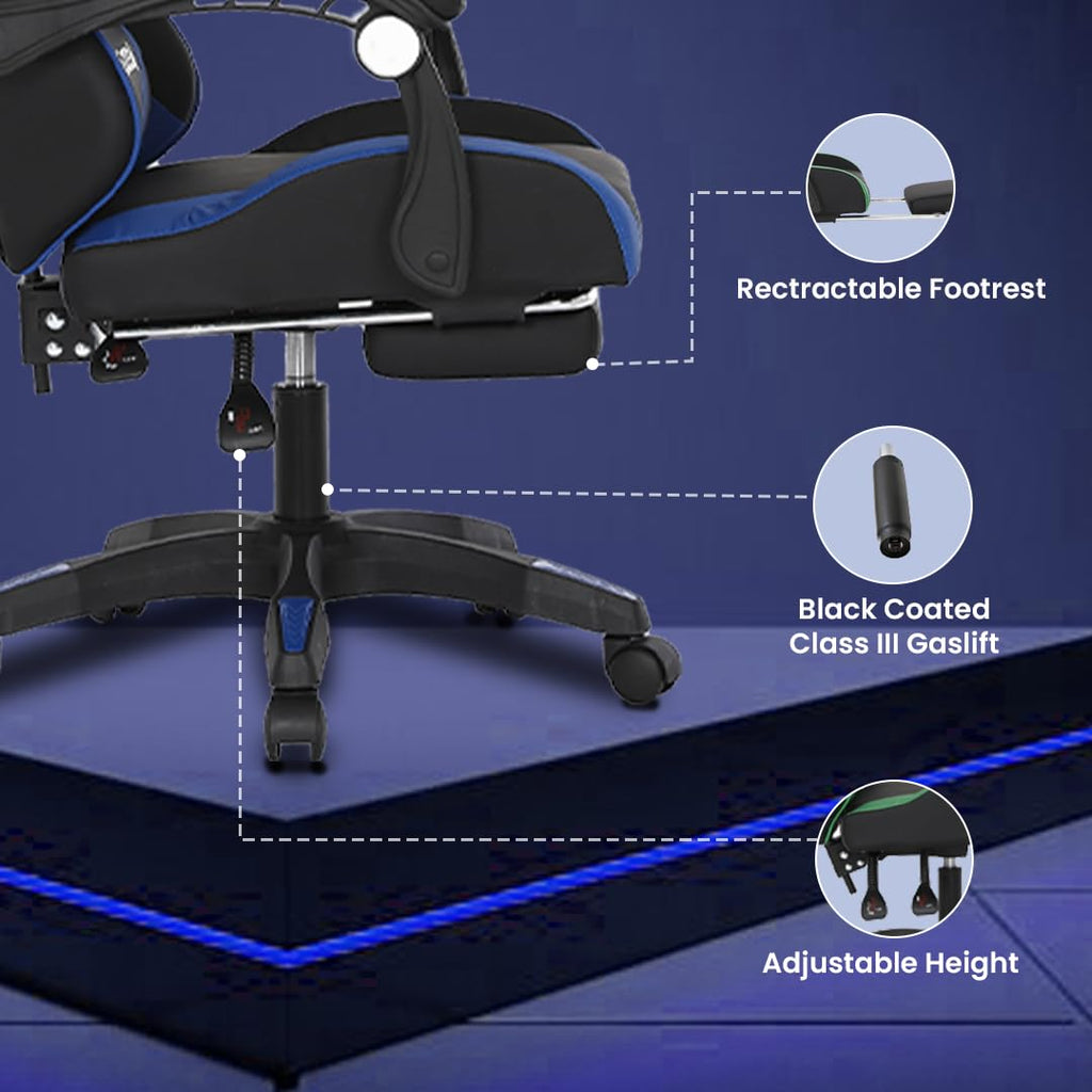 KOZEN Sniper Gaming Chair with Adjustable Headrest & Lumbar ...