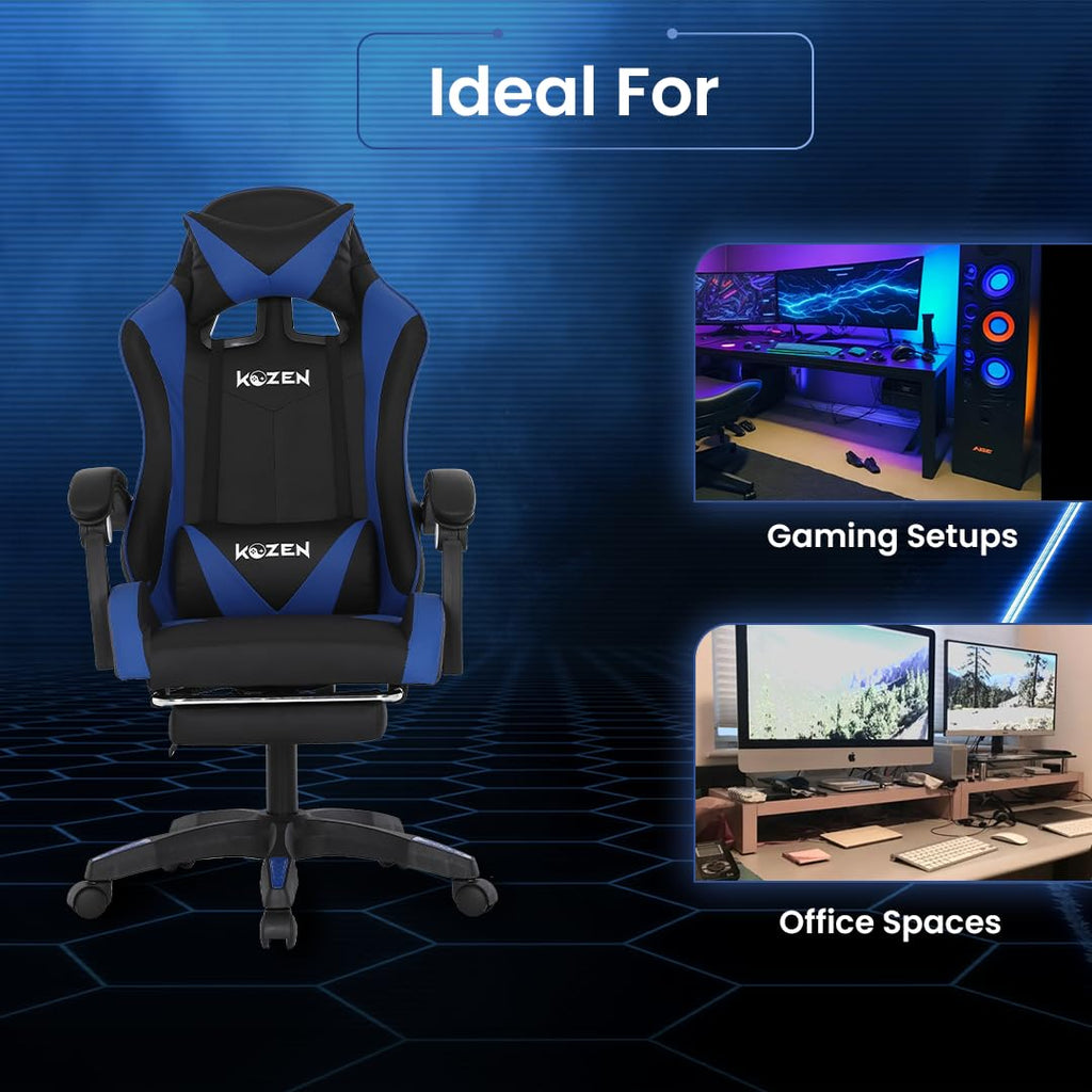 KOZEN Sniper Gaming Chair with Adjustable Headrest & Lumbar ...