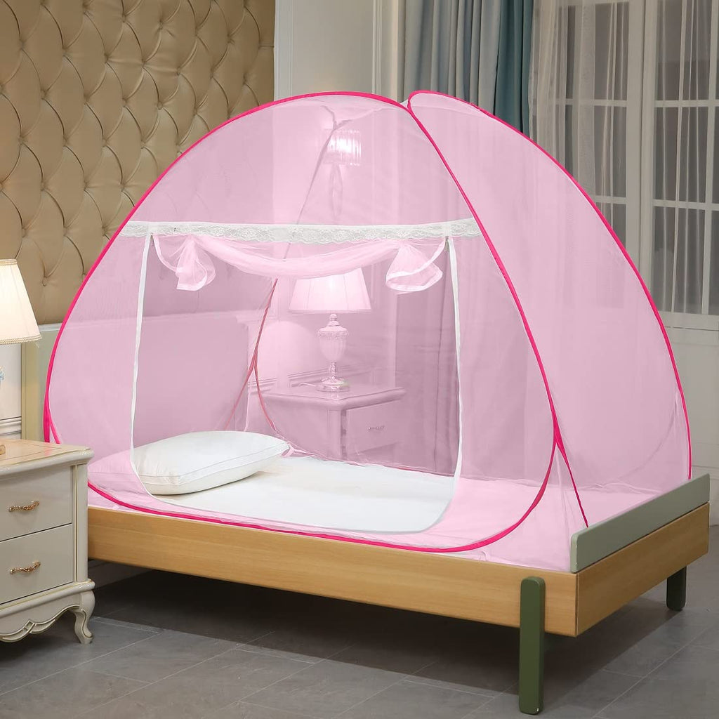 Classic Mosquito Net for Single Bed | Foldable Machardani | Polyester ...