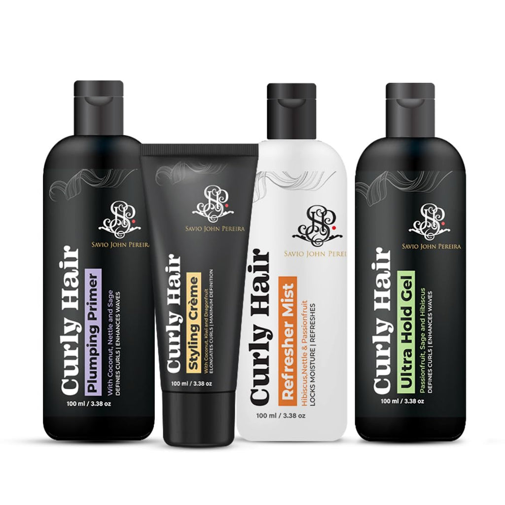 Curly Hair Essentials Set | Hair ultra gel, Hair cream, Plumping ...