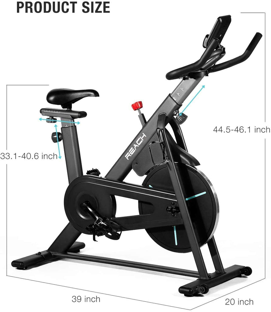 Reach Vision Magnetic Stationary Bike with Adjustable Professional ...