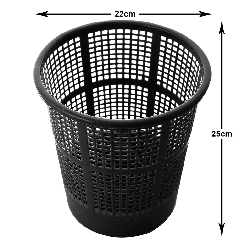 Heart Home Mesh Design Plastic Dustbin/Garbage Bin, 5Ltr.- Pack of 4 ...