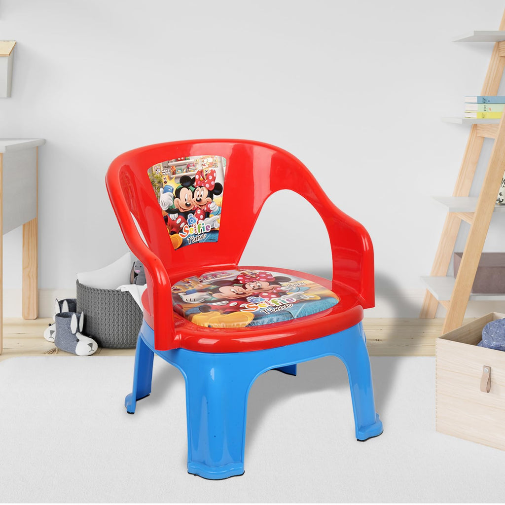 Kuber Industries Disney Mickey Kids Chair | Plastic Foldable Kids ...
