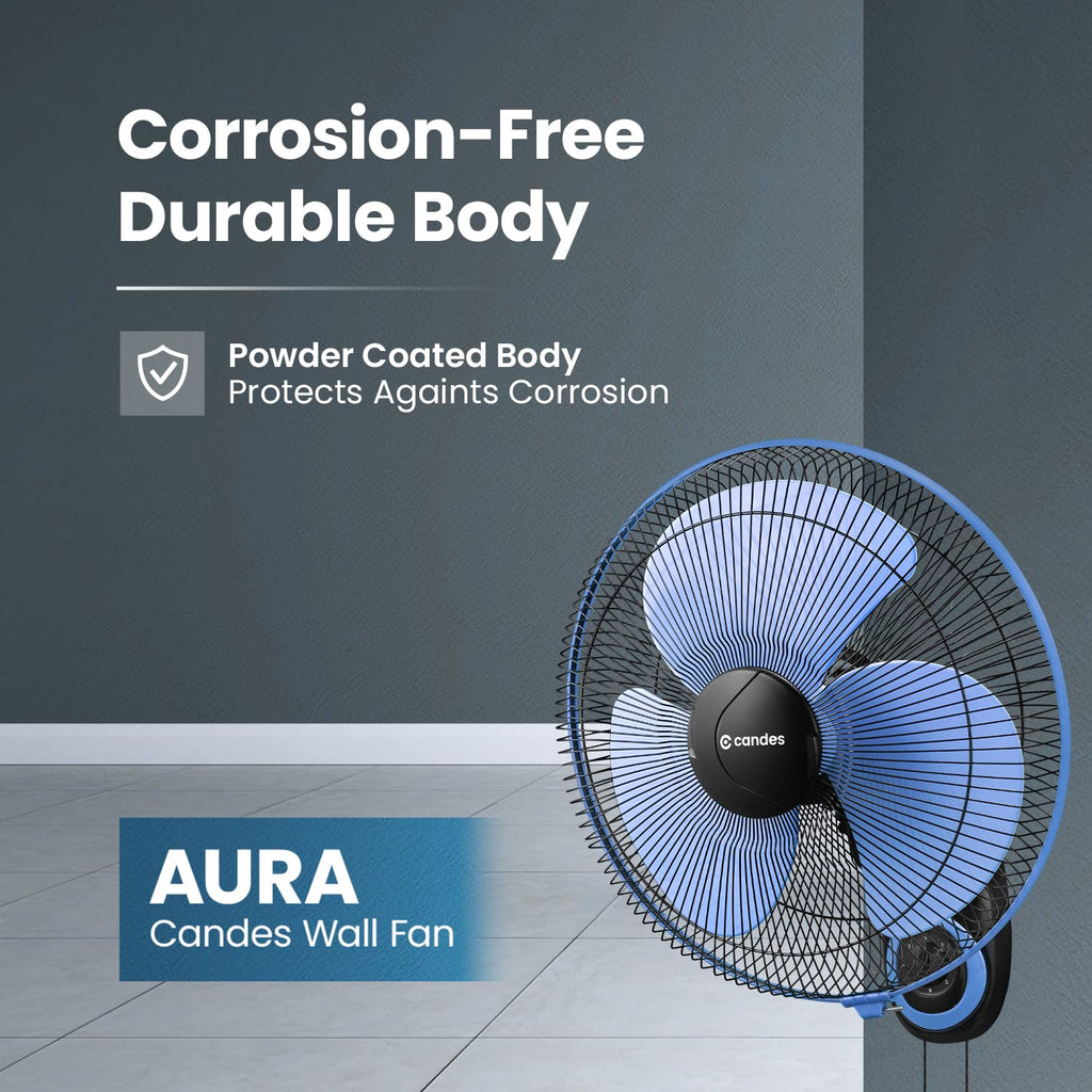 Candes Aura (400mm) High Speed Oscillating Wall Fan 60 W (2 Years ...