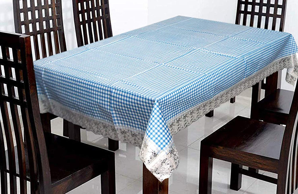 Kuber Industries PVC 6 Seater Dining Table Cover (Blue) -CTKTC08644 ...