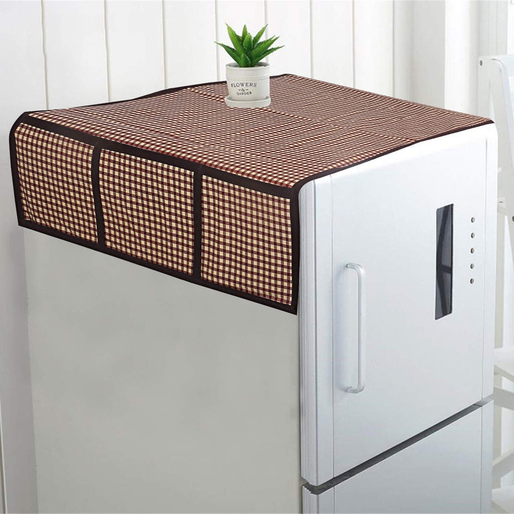 Kuber Industries PVC 3 Pieces Fridge Mats and 1 Piece Fridge Top Cover ...