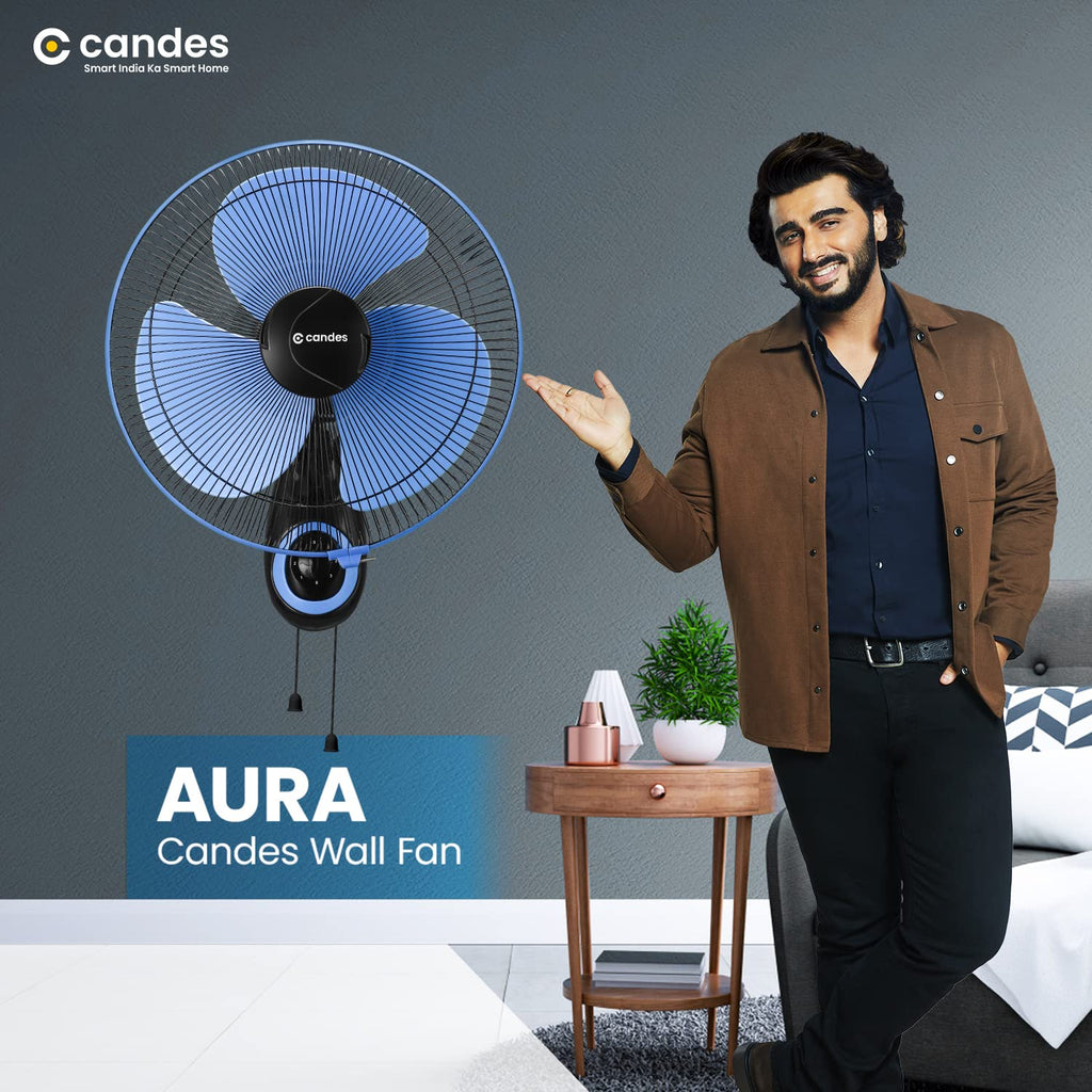 Candes Aura (400mm) High Speed Oscillating Wall Fan 60 W (2 Years ...