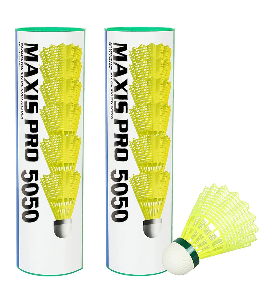 STRAUSS Maxis Pro Nylon Shuttlecock (Pack Of 6) | Stable Flight, Fast ...