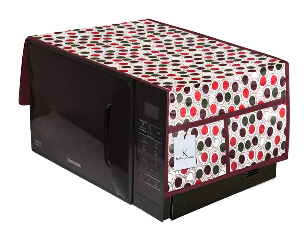 Kuber Industries Circle Design PVC Microwave Oven Top Cover with ...