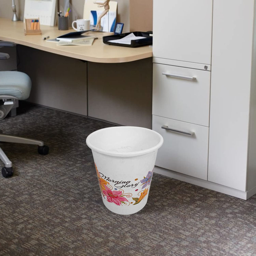 Kuber Industries Open Dustbin|Plastic Portable Garbage Basket|Floral ...