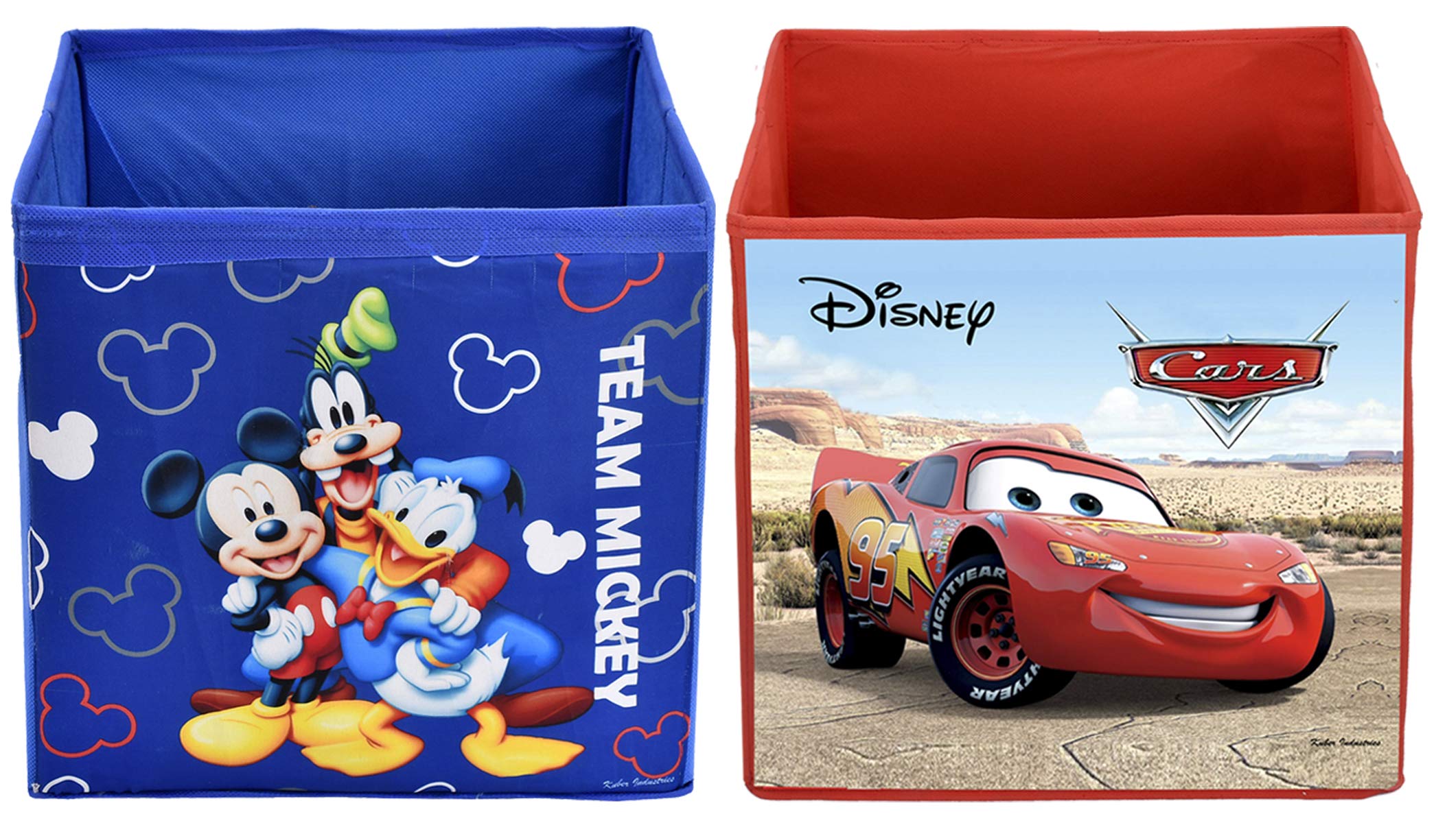 Kuber Industries Disney Print Non Woven Fabric Foldable Cube Toy ...