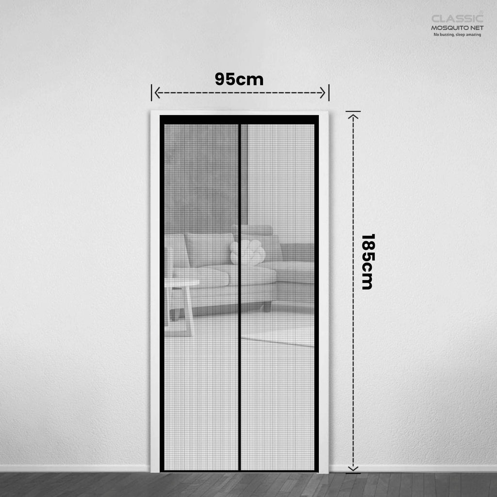 Classic Mosquito Net for Door Polyester Magnetic Curtain Auto Closing ...