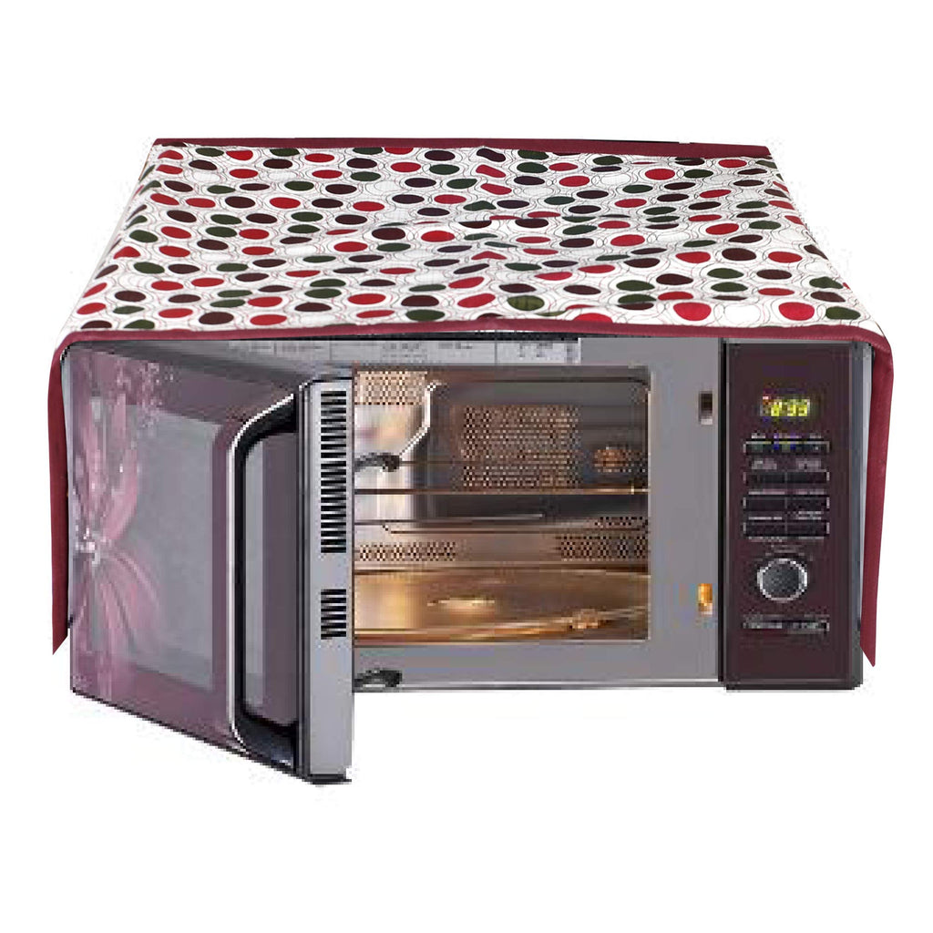 Kuber Industries Circle Design PVC Microwave Oven Top Cover with ...